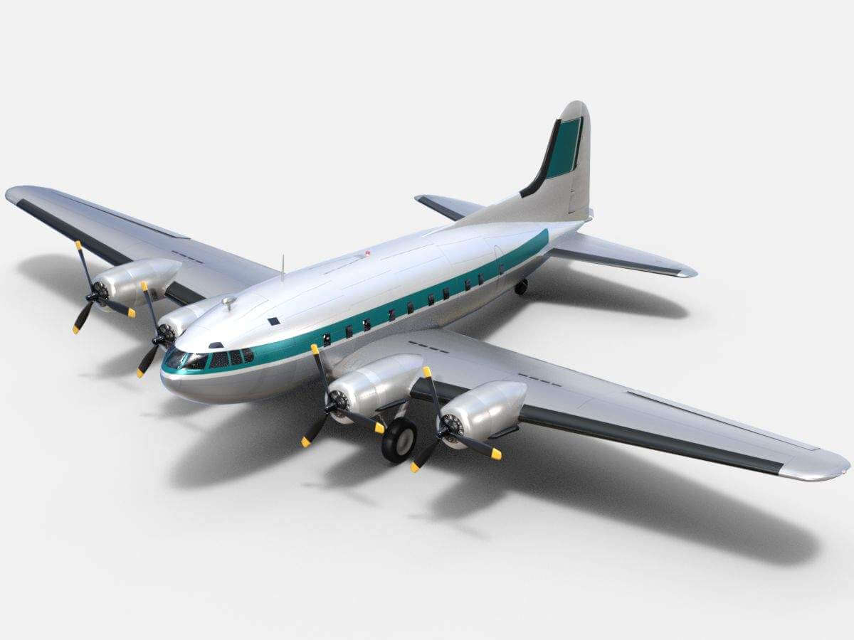 Boeing B307 Stratoliner Corporate - 3D Model by Dreamscape Studios