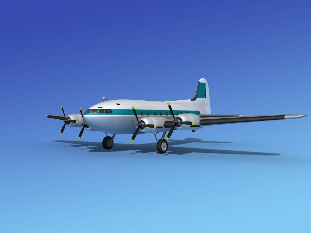 Boeing B307 Stratoliner Corporate - 3D Model by Dreamscape Studios