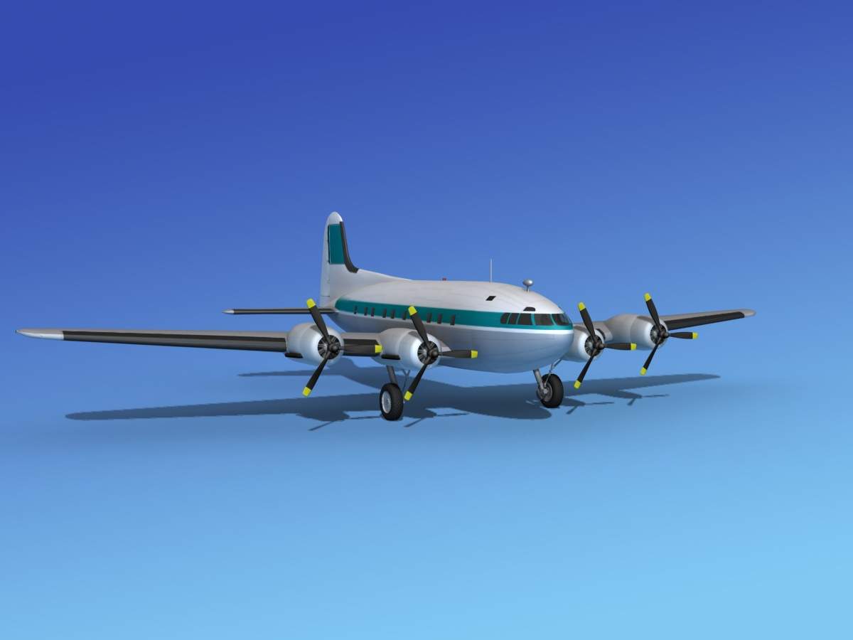 Boeing B307 Stratoliner Corporate - 3D Model by Dreamscape Studios