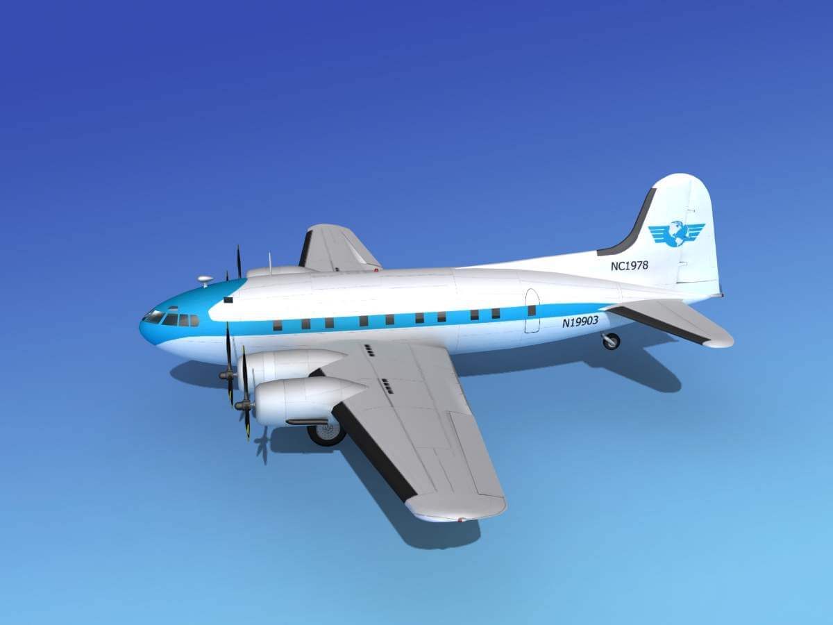 Boeing B307 Stratoliner IA - 3D Model by Dreamscape Studios