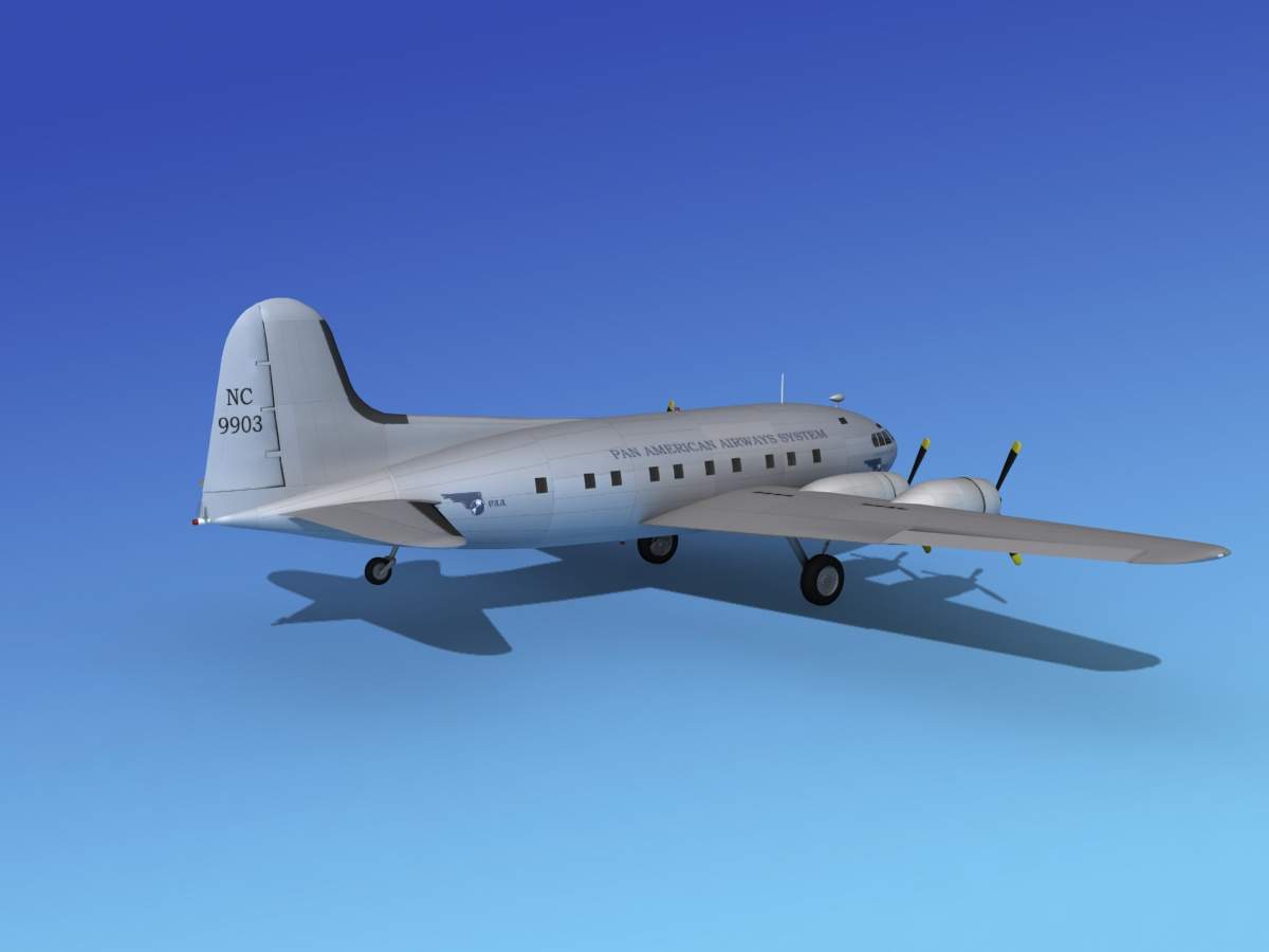 Boeing B307 Stratoliner Pan American - 3D Model by Dreamscape Studios