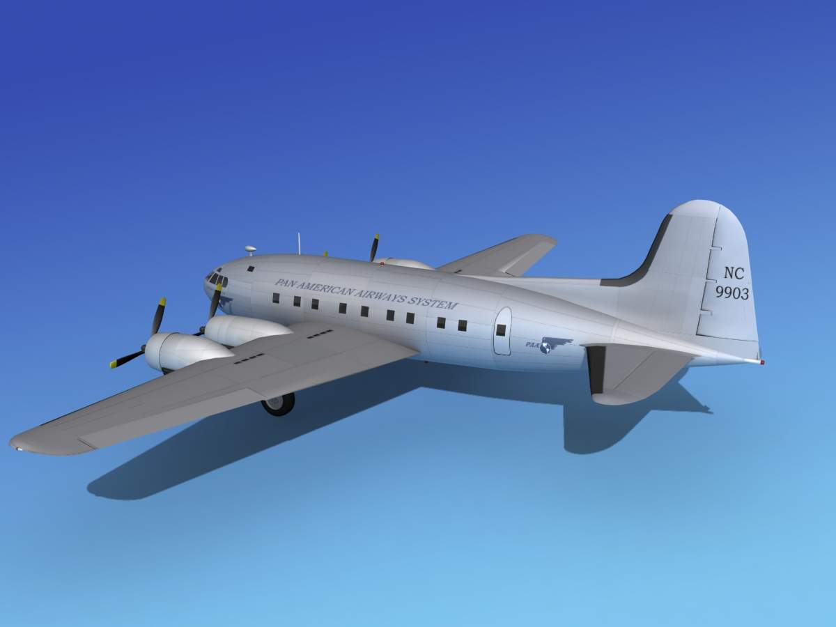 Boeing B307 Stratoliner Pan American - 3D Model by Dreamscape Studios