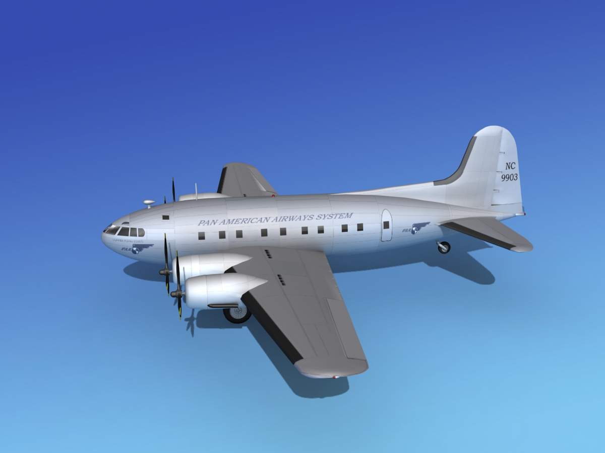 Boeing B307 Stratoliner Pan American - 3D Model by Dreamscape Studios
