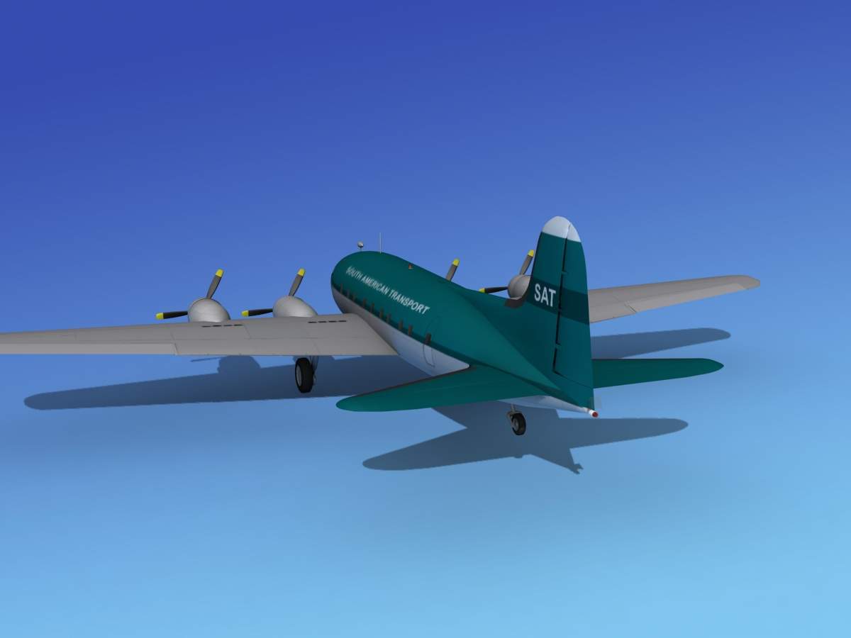 Boeing B307 Stratoliner South American Transport - 3D Model by ...