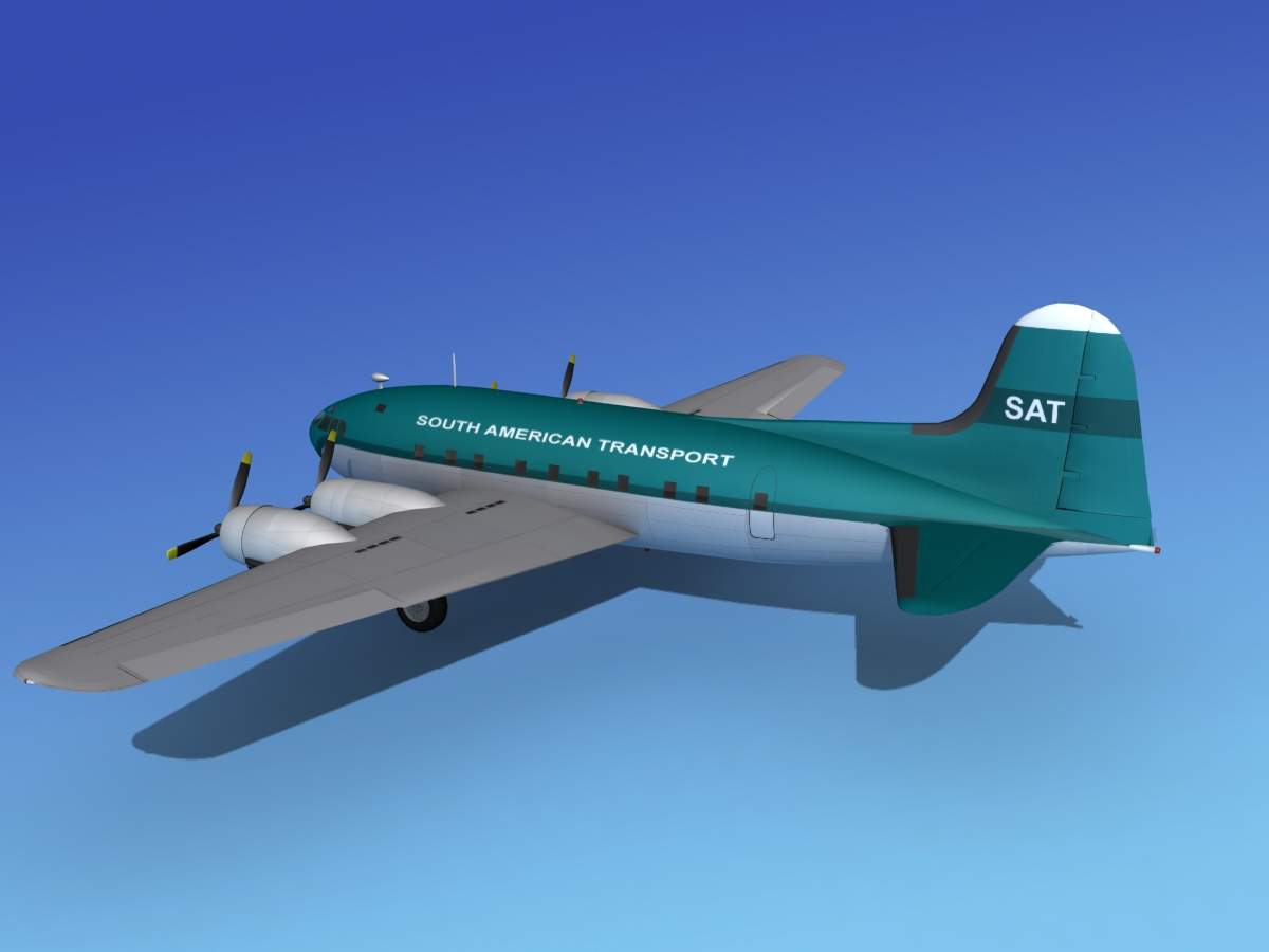 Boeing B307 Stratoliner South American Transport - 3D Model by ...