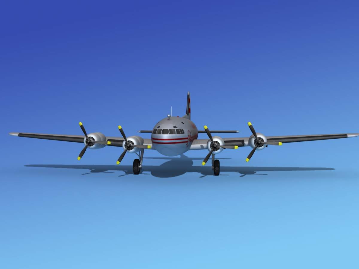 Boeing B307 Stratoliner TWA - 3D Model by Dreamscape Studios