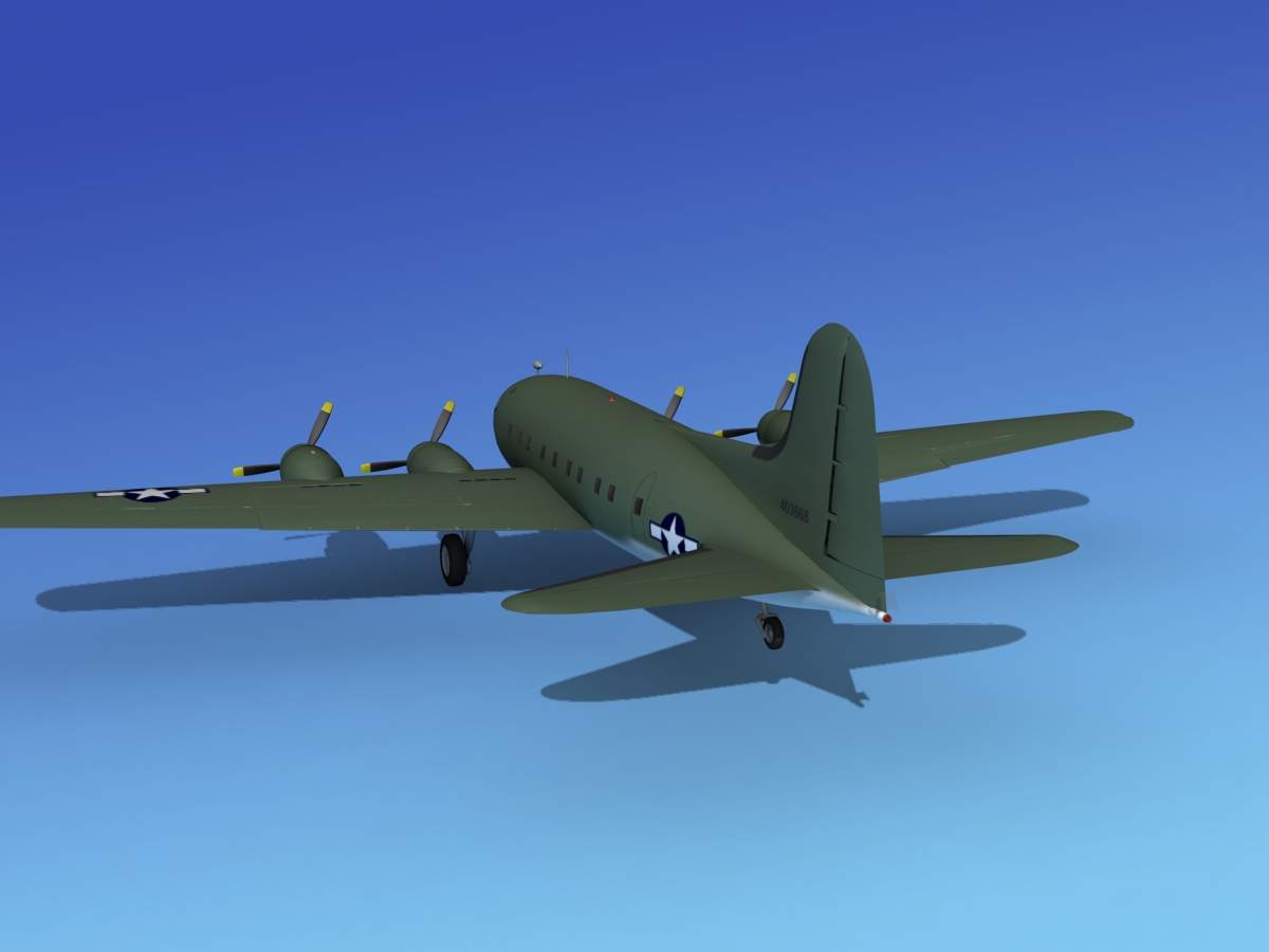 Boeing B307 Stratoliner US Army Air Corps - 3D Model by Dreamscape Studios