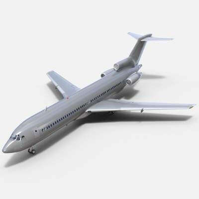Boeing C-22B BareMetal 3D Model by Dreamscape Studios