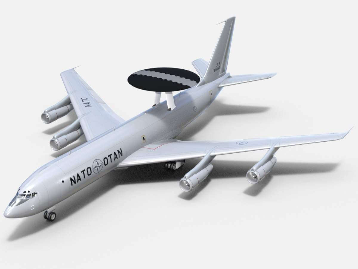Boeing E-3B Sentry NATO 3D Model by Dreamscape Studios