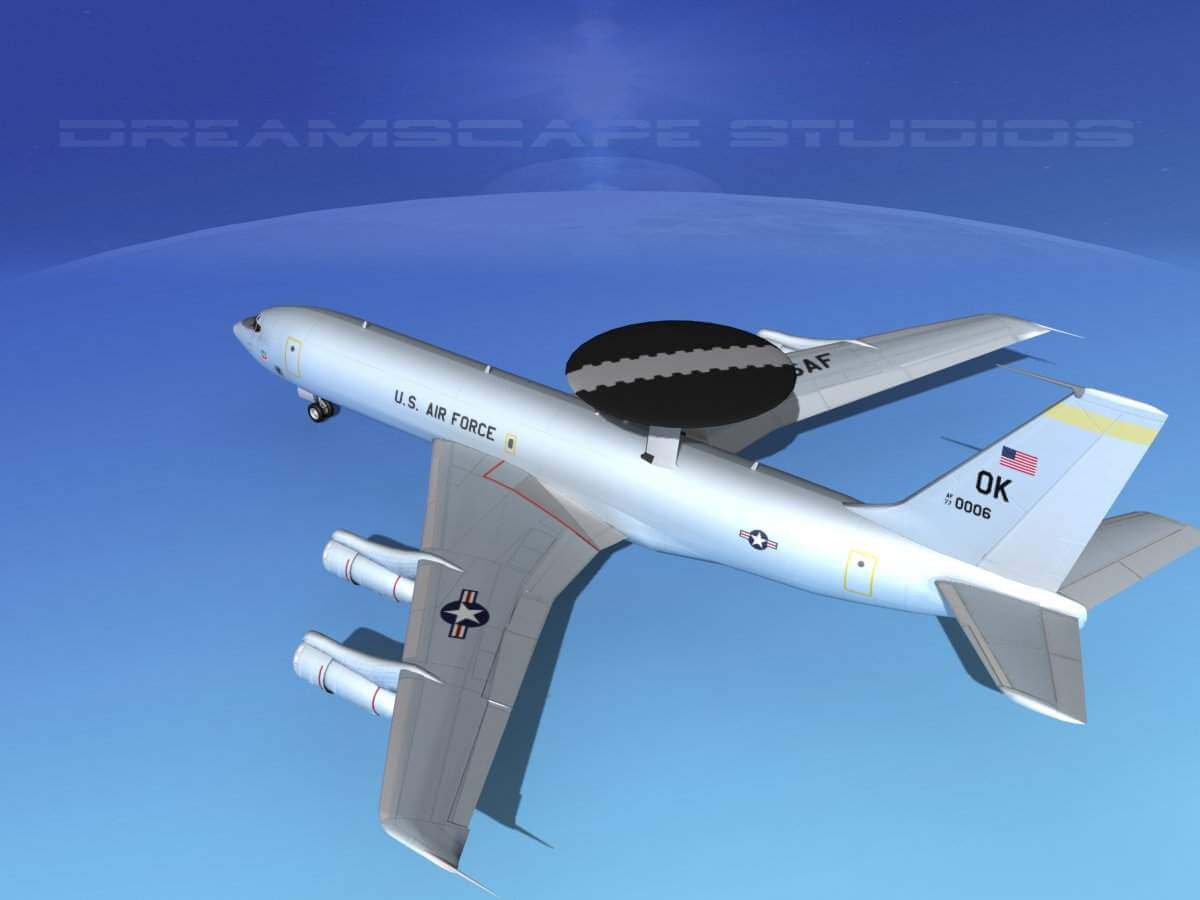 Boeing E-3B Sentry USAF 3D Model by Dreamscape Studios