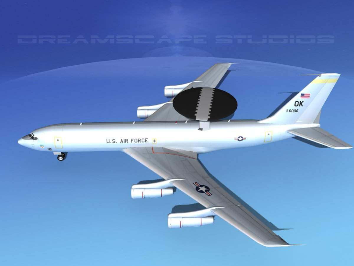 Boeing E-3B Sentry USAF 3D Model by Dreamscape Studios