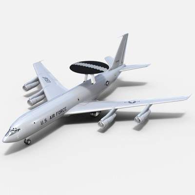 Boeing E-3B Sentry USAF 3D Model by Dreamscape Studios
