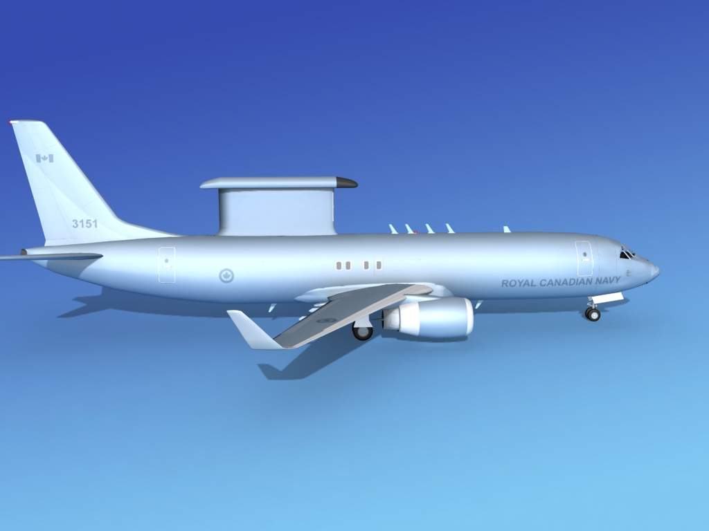 Boeing E-8 Poseidon Canada 3D Model by Dreamscape Studios