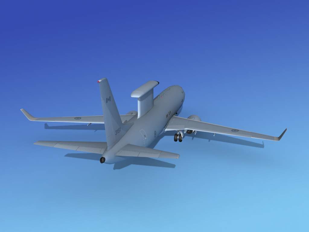 Boeing E-8 Poseidon Canada 3D Model by Dreamscape Studios