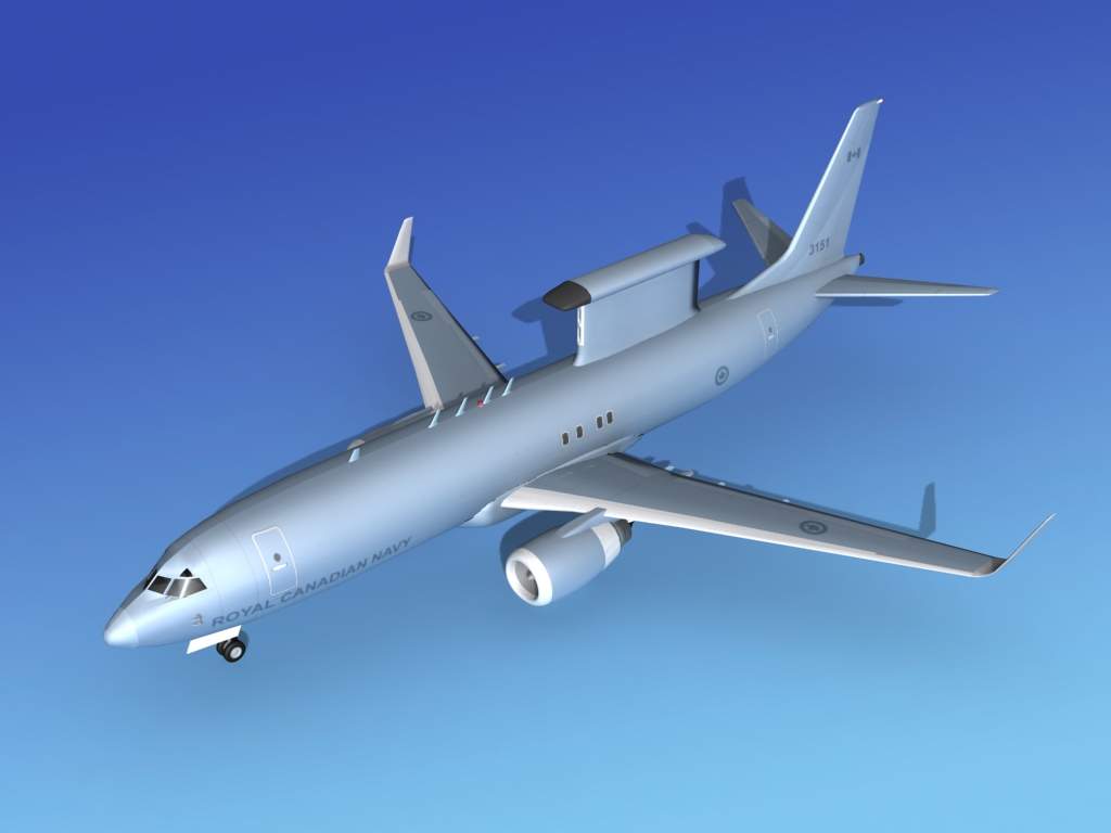 Boeing E-8 Poseidon Canada 3D Model by Dreamscape Studios