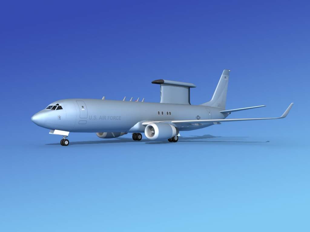 Boeing E-8 Poseidon US Air Force 3D Model by Dreamscape Studios