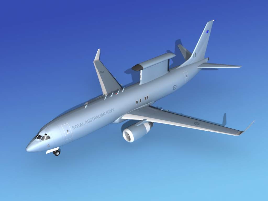 Boeing E-8 Posiedon Royal Australian Navy 3D Model by Dreamscape Studios