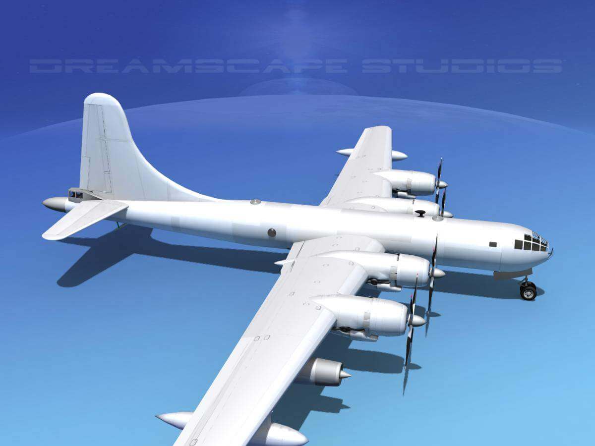 Boeing KB-50 Superfortress Tanker V00 3D Model by Dreamscape Studios