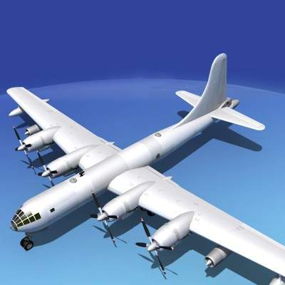 Boeing B-50 Superfortress II 3D Model by Dreamscape Studios