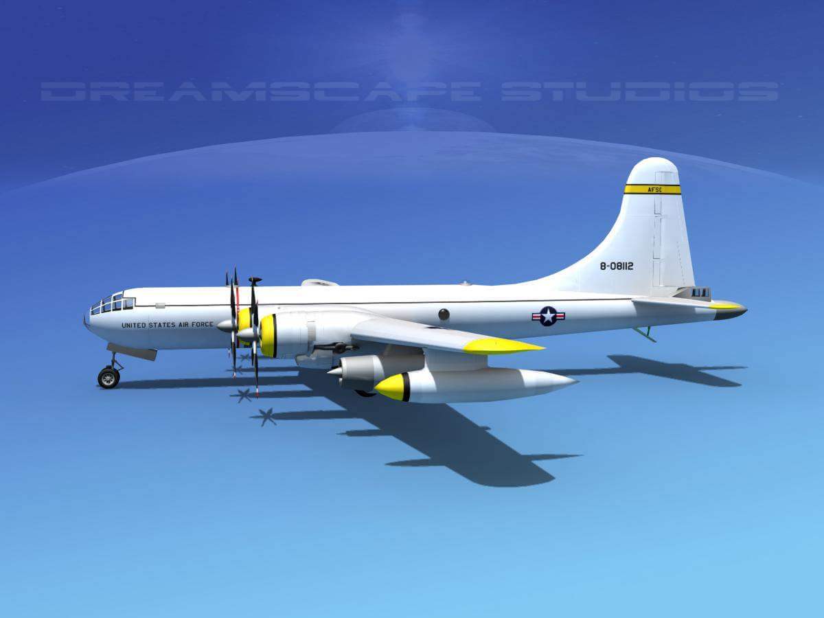 Boeing KB-50 Superfortress Tanker V01 3D Model by Dreamscape Studios