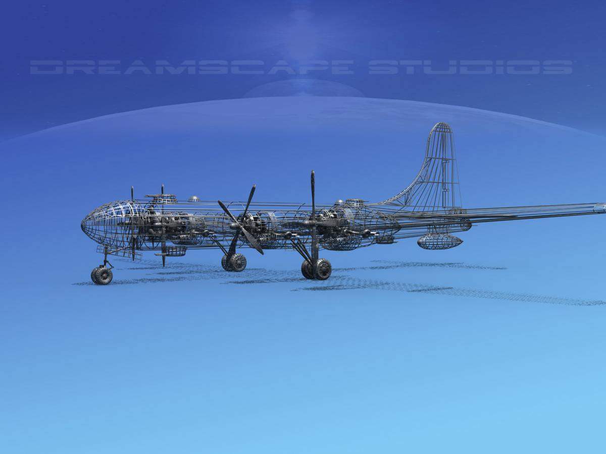 Boeing KB-50 Superfortress Tanker V01 3D Model by Dreamscape Studios