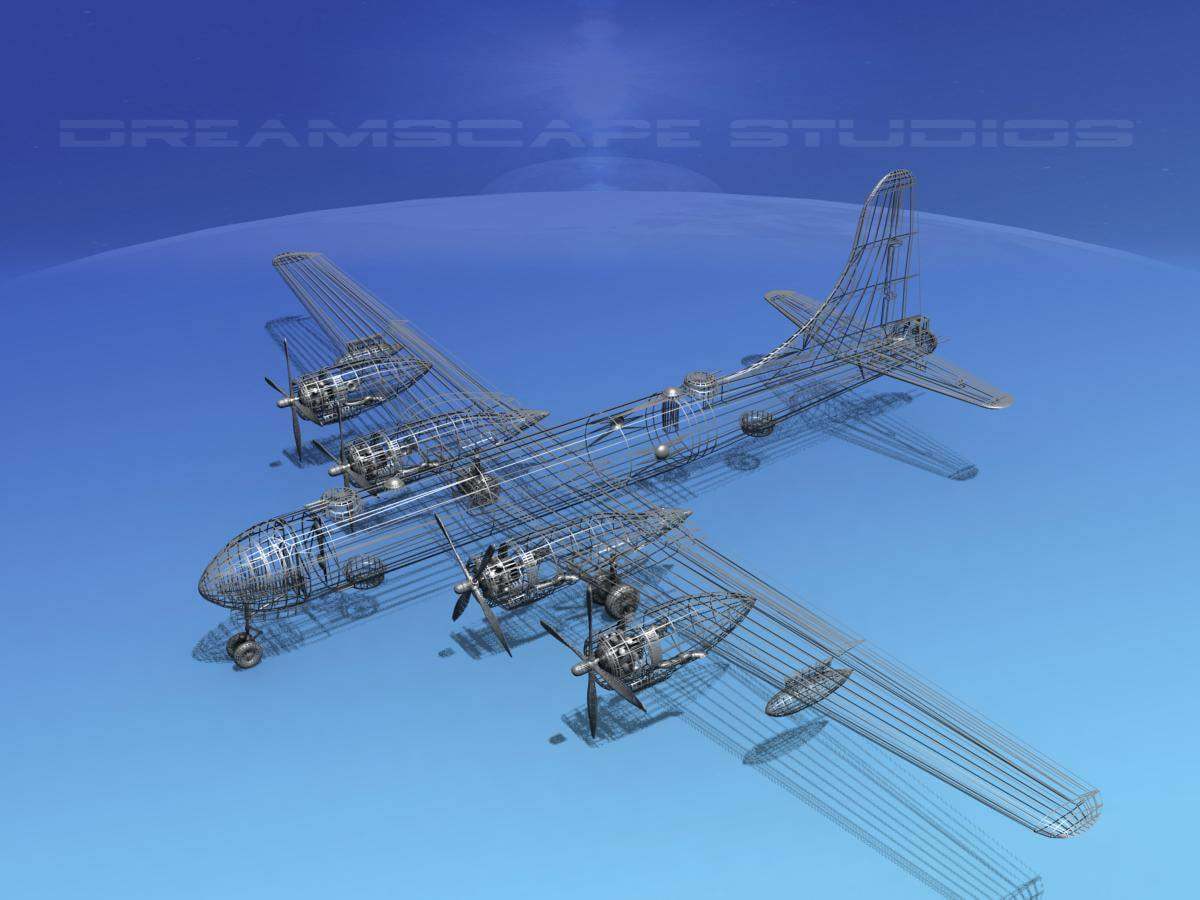 Boeing KB-50 Superfortress Tanker V01 3D Model by Dreamscape Studios