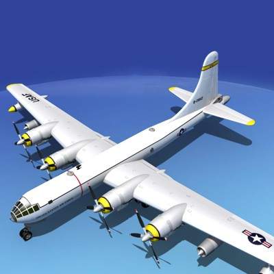 Boeing KB-50 Superfortress Tanker V01 3D Model by Dreamscape Studios