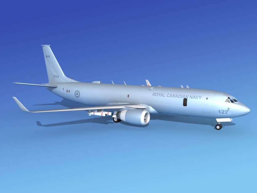 Boeing P-8 Poseidon V07 Canada 3D Model by Dreamscape Studios