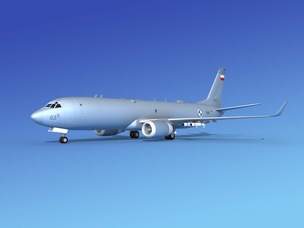 Boeing P-8 Poseidon V09 Poland 3D Model by Dreamscape Studios