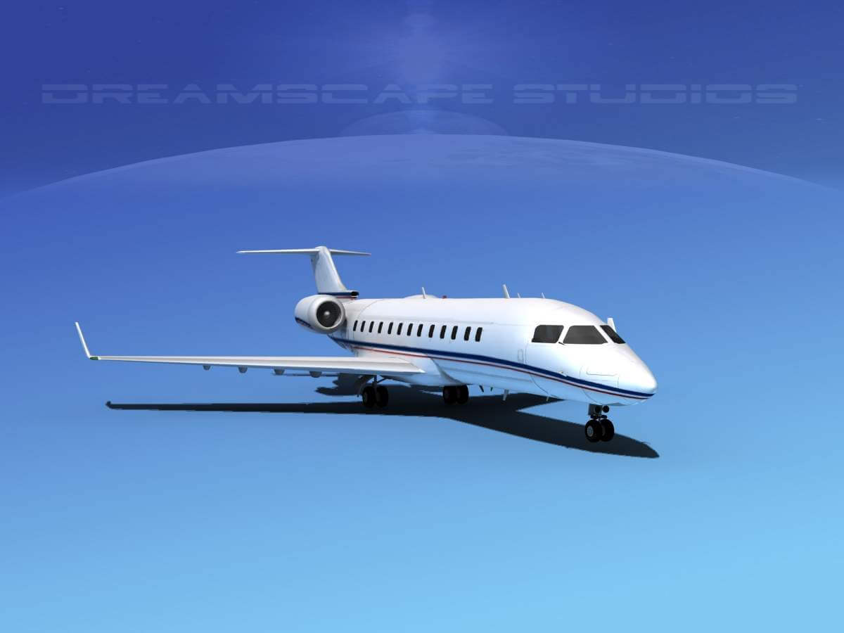 Bombardier Challenger 850 V12 - 3D Model by Dreamscape Studios