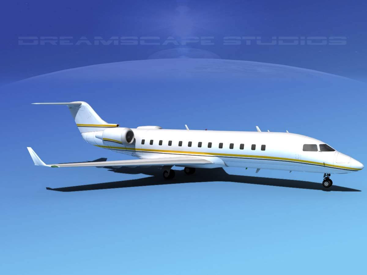 Bombardier Challenger 850 V13 - 3D Model by Dreamscape Studios
