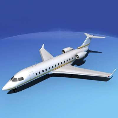 Bombardier Challenger 850 V13 - 3D Model by Dreamscape Studios