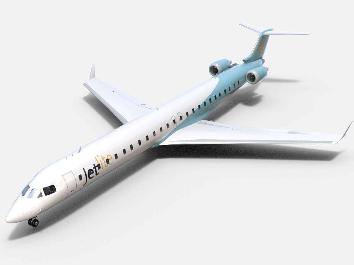 Bombardier CRJ1000 JetLite - 3D Model by Dreamscape Studios