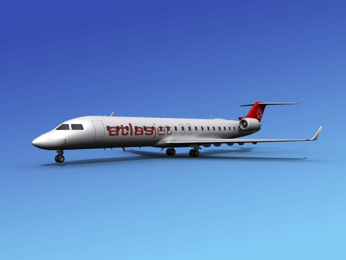 Bombardier CRJ700 Atlas Jet - 3D Model by Dreamscape Studios
