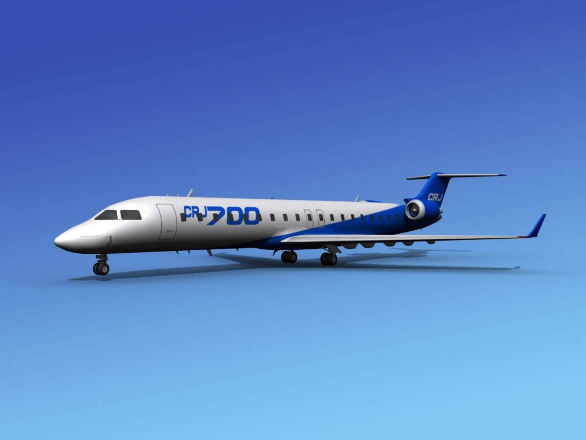 Bombardier CRJ700 Bombadier - 3D Model by Dreamscape Studios