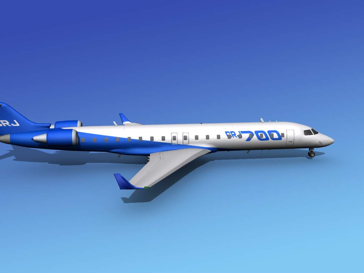 Bombardier CRJ700 Bombadier - 3D Model by Dreamscape Studios