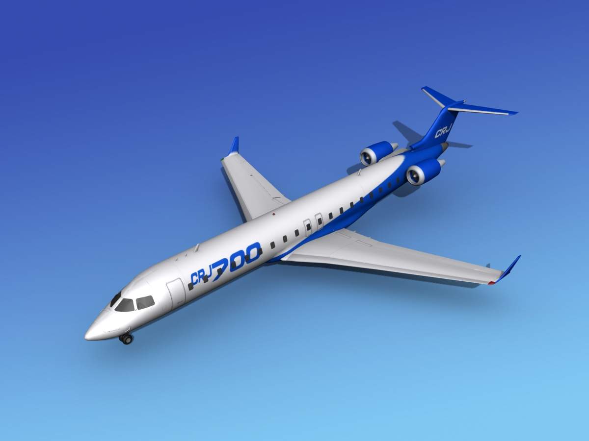 Bombardier CRJ700 Bombadier - 3D Model by Dreamscape Studios