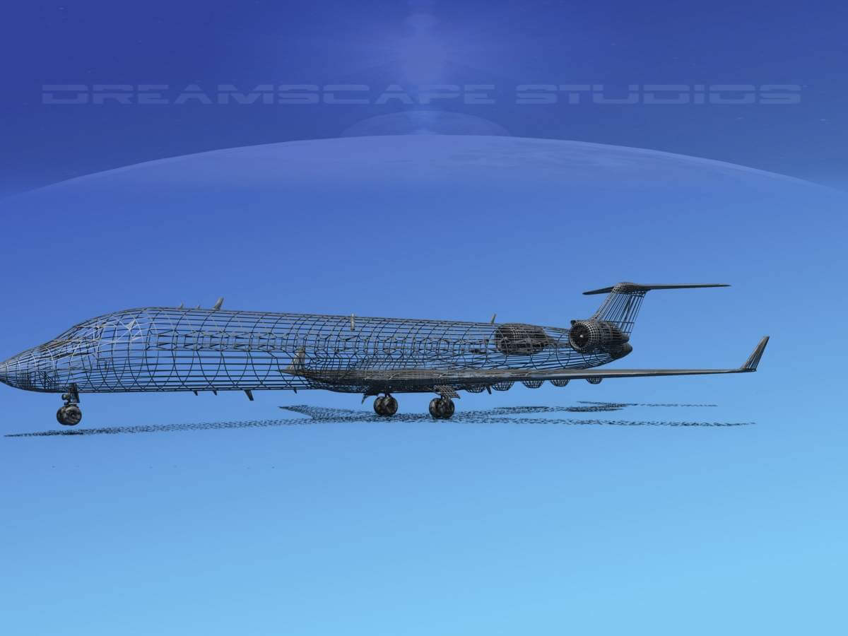 Bombardier CRJ700 Bombadier - 3D Model by Dreamscape Studios