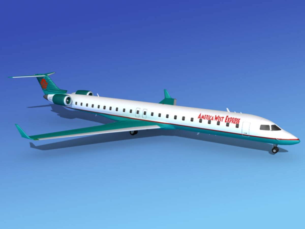 Bombardier CRJ900 America West - 3D Model by Dreamscape Studios
