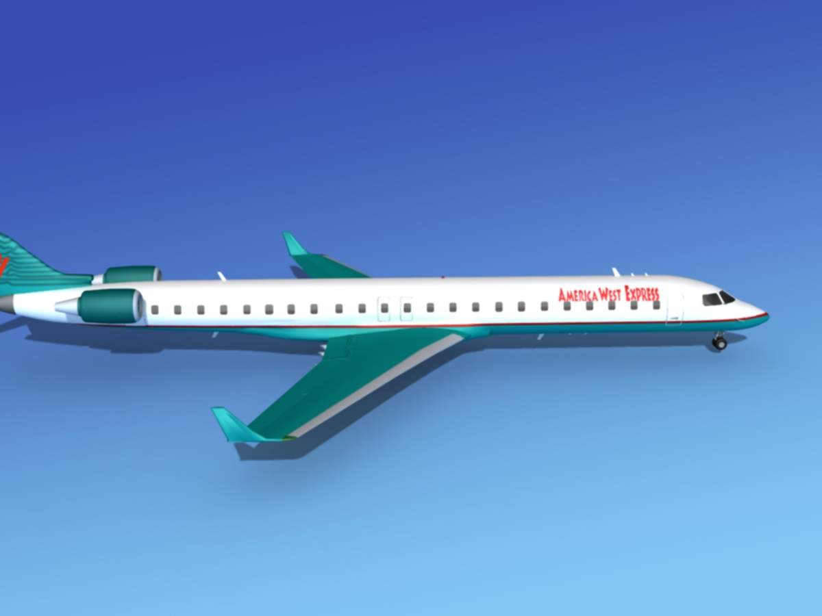 Bombardier CRJ900 America West - 3D Model by Dreamscape Studios
