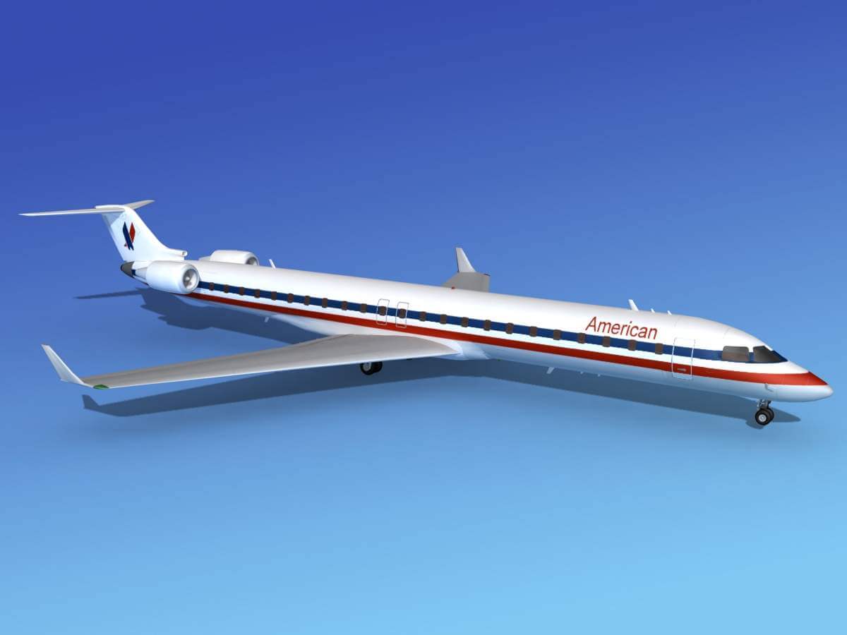 Bombardier CRJ900 American Airlines - 3D Model by Dreamscape Studios