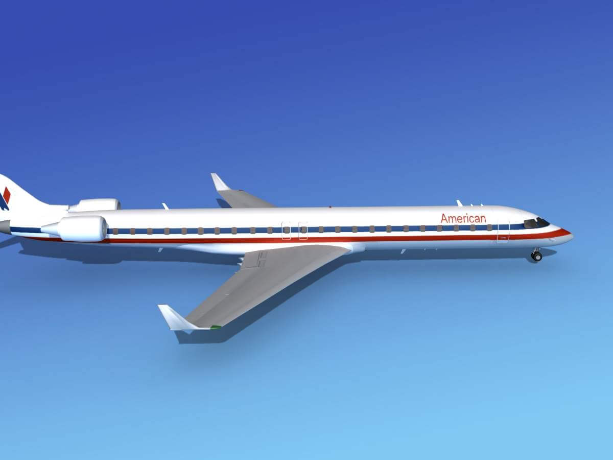 Bombardier CRJ900 American Airlines - 3D Model by Dreamscape Studios