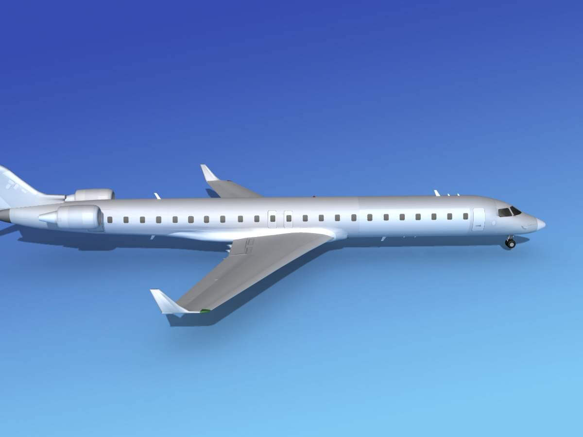Bombardier CRJ900 Bare Metal - 3D Model by Dreamscape Studios