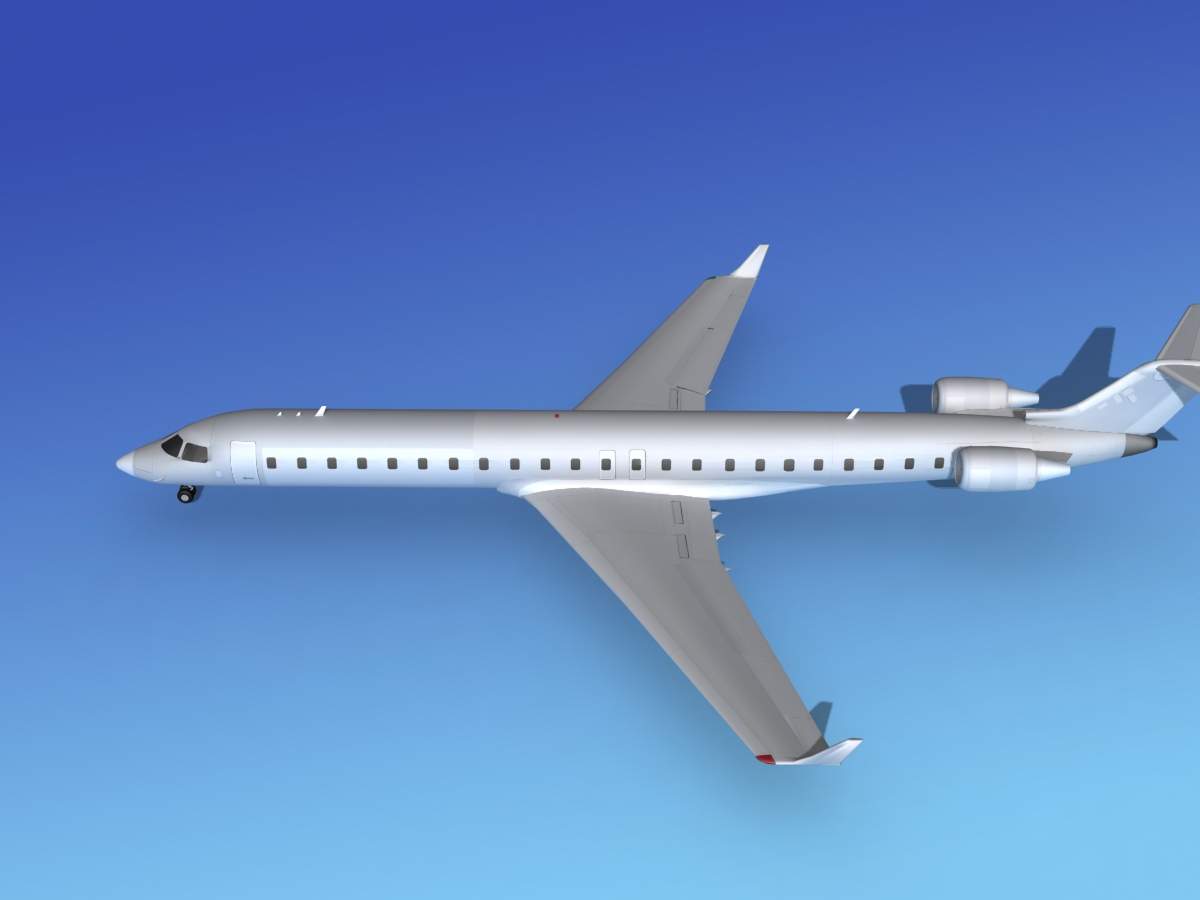 Bombardier CRJ900 Bare Metal - 3D Model by Dreamscape Studios