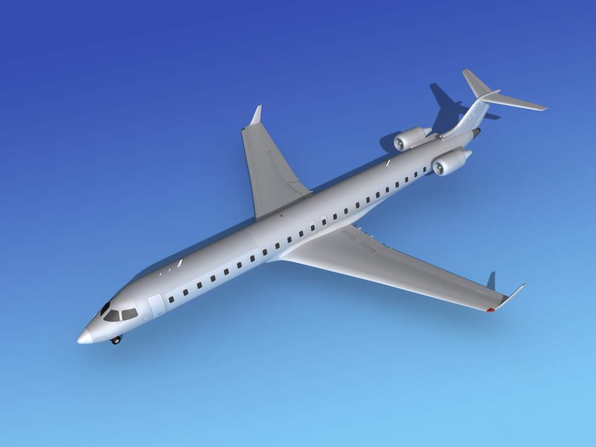 Bombardier CRJ900 Bare Metal - 3D Model by Dreamscape Studios