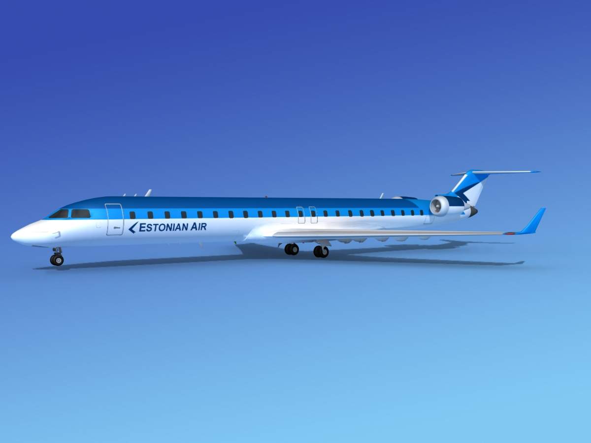 Bombardier CRJ900 Estonian Air - 3D Model by Dreamscape Studios