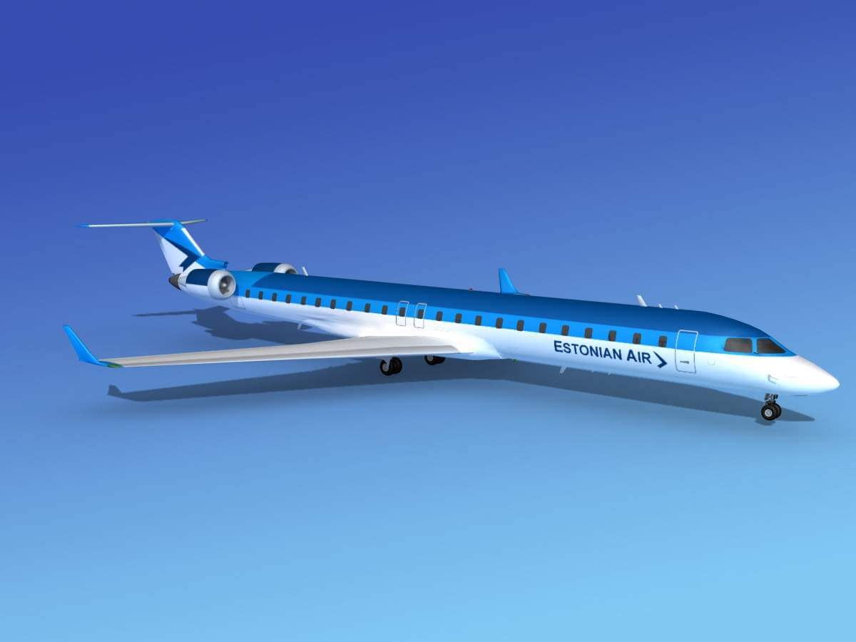 Bombardier CRJ900 Estonian Air - 3D Model by Dreamscape Studios
