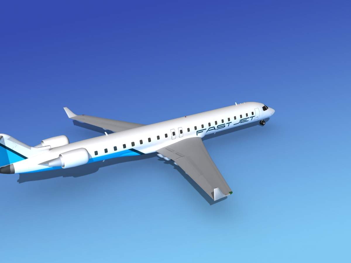 Bombardier CRJ900 Fast Jet - 3D Model by Dreamscape Studios