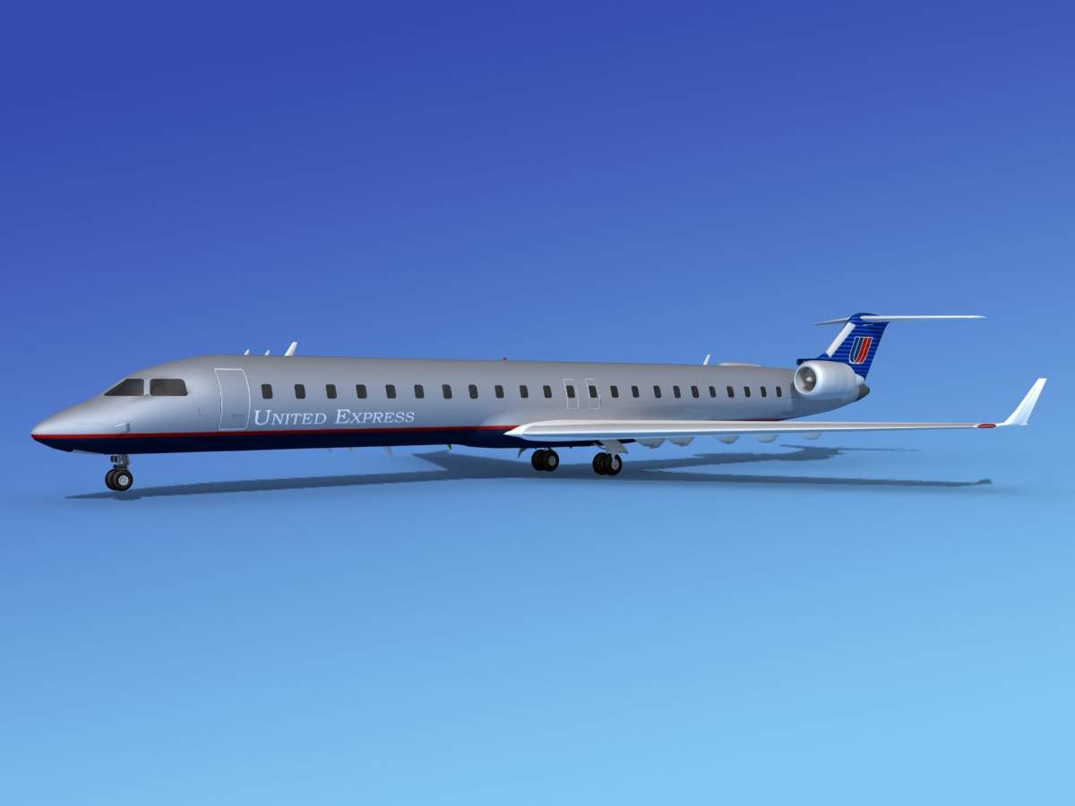 Bombardier CRJ900 United Airlines Express - 3D Model by Dreamscape Studios