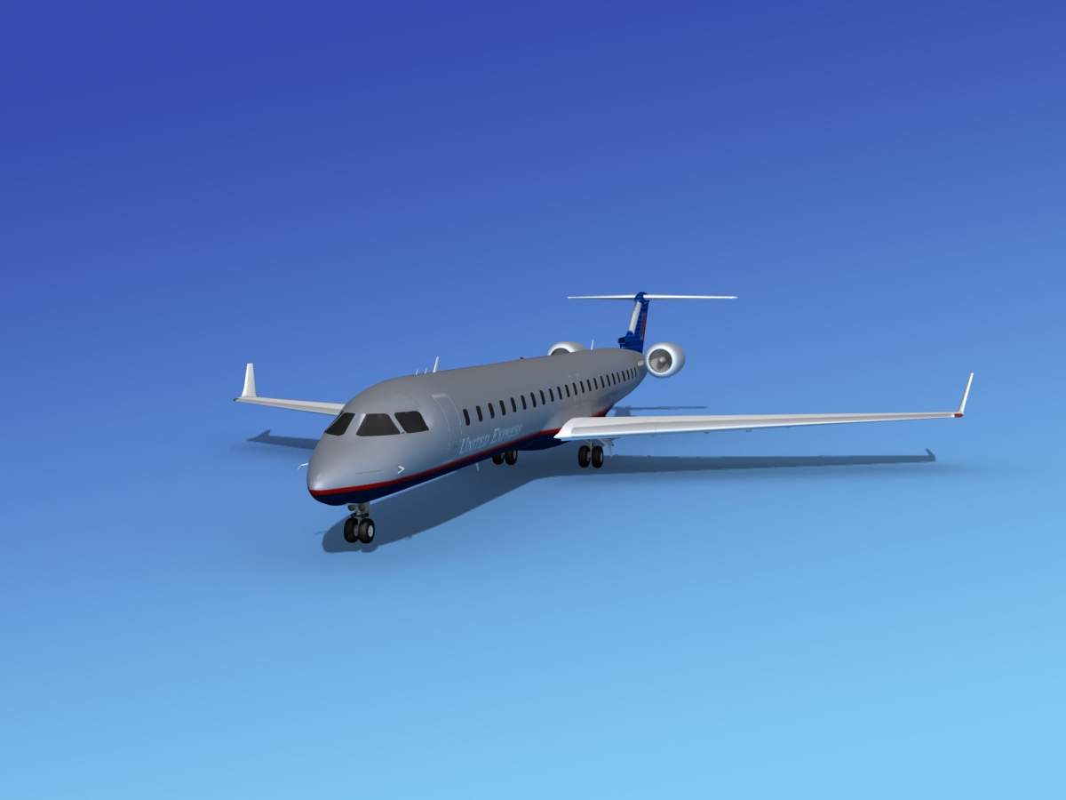 Bombardier CRJ900 United Airlines Express - 3D Model by Dreamscape Studios